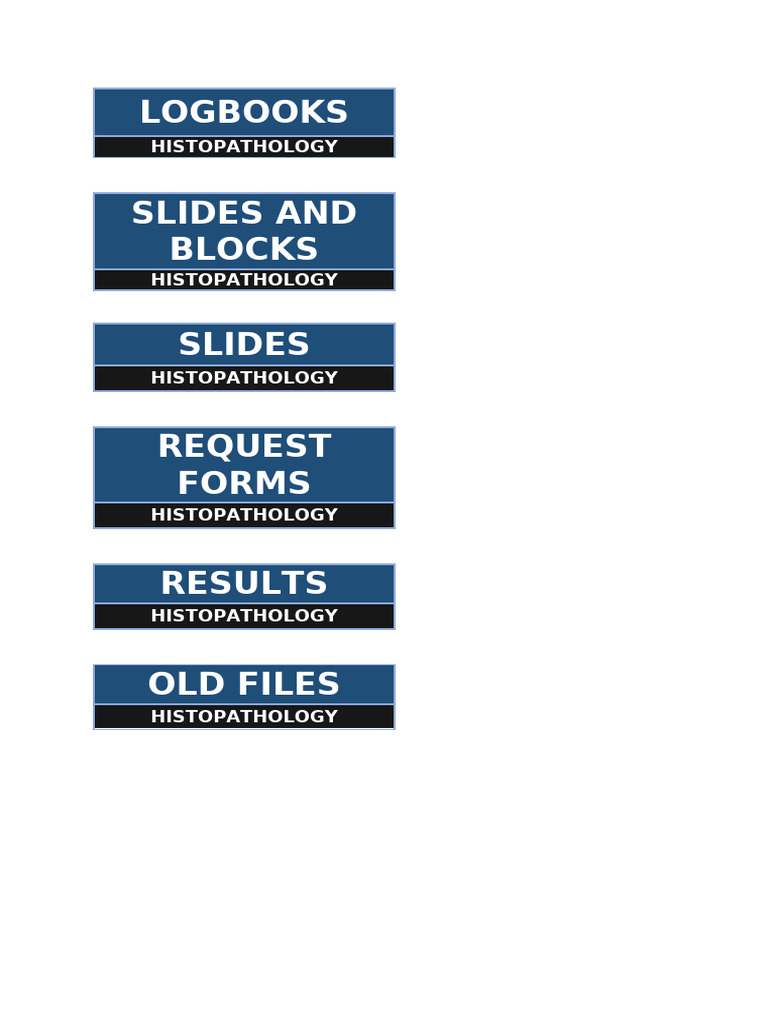 Cabinet Labels | PDF
