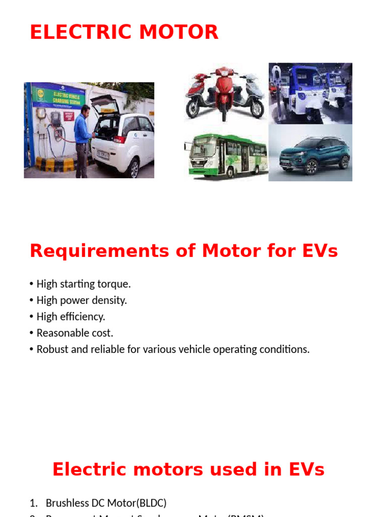 Electric Vehicles 2 | PDF | Electric Motor | Magnetism