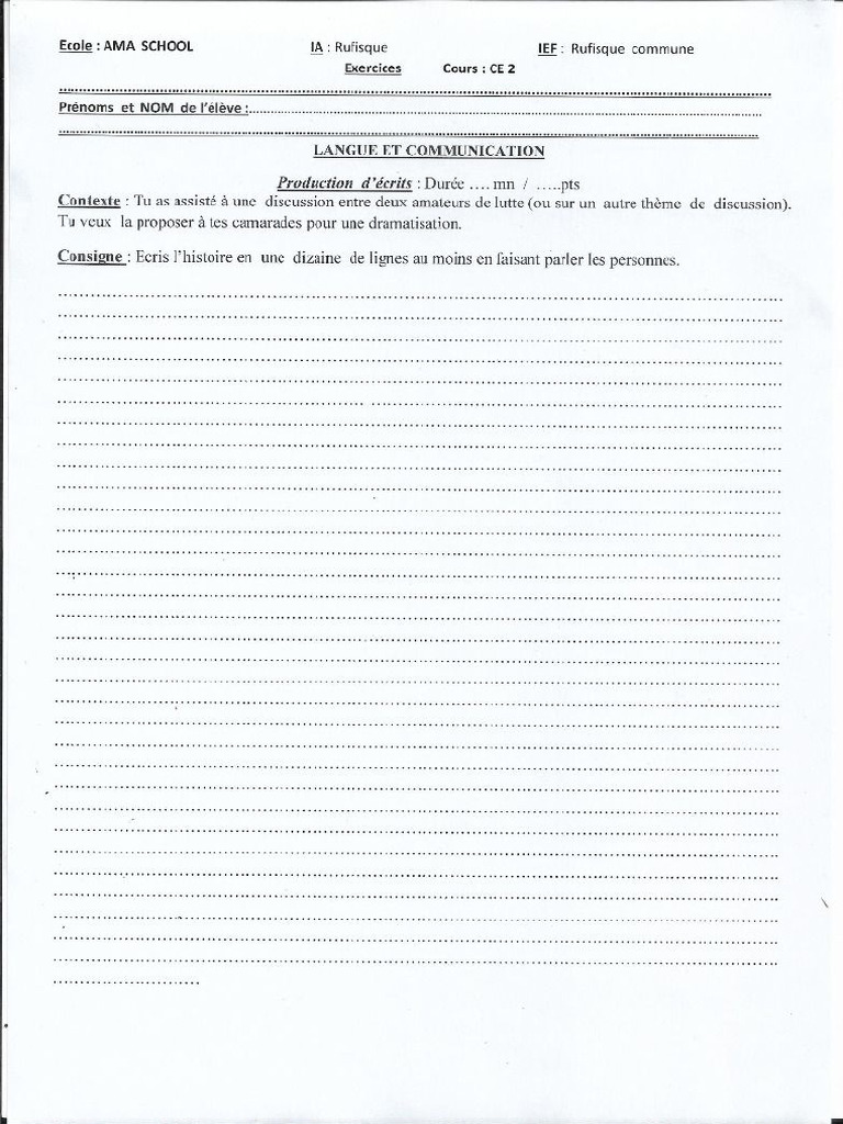 Langue Et Com Exo3 | PDF