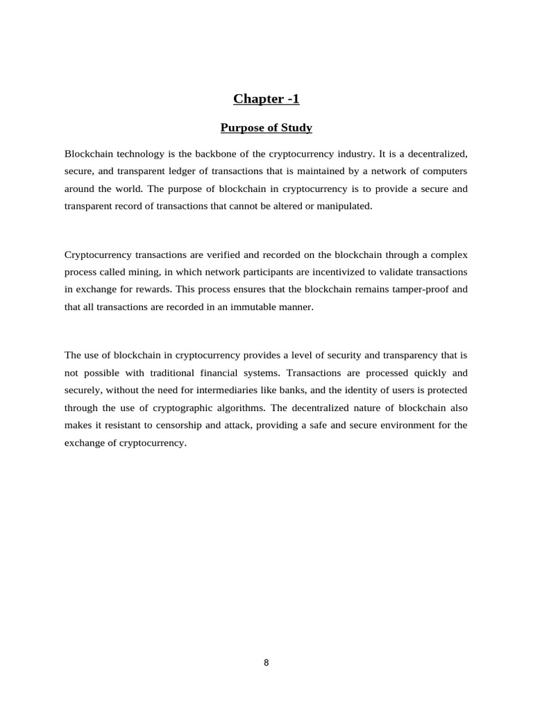 Blockchain project report | PDF | Cryptocurrency | Computer Security