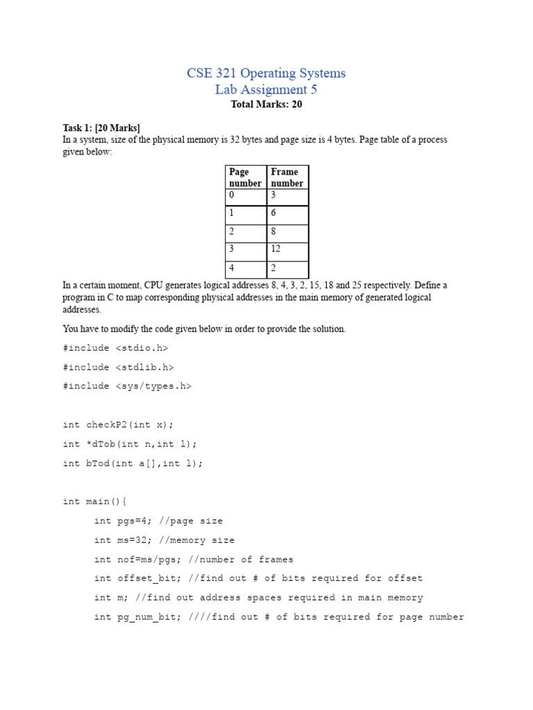 Assignment 5 | PDF | Bit | Computer Engineering