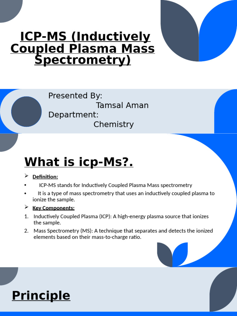 Overview of ICP-MS Instrumentation | PDF | Mass Spectrometry | Applied ...