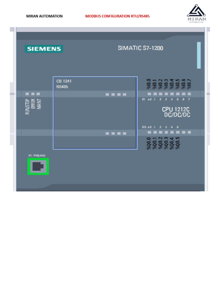 MODBUS Configuration RTU_RS485 | PDF