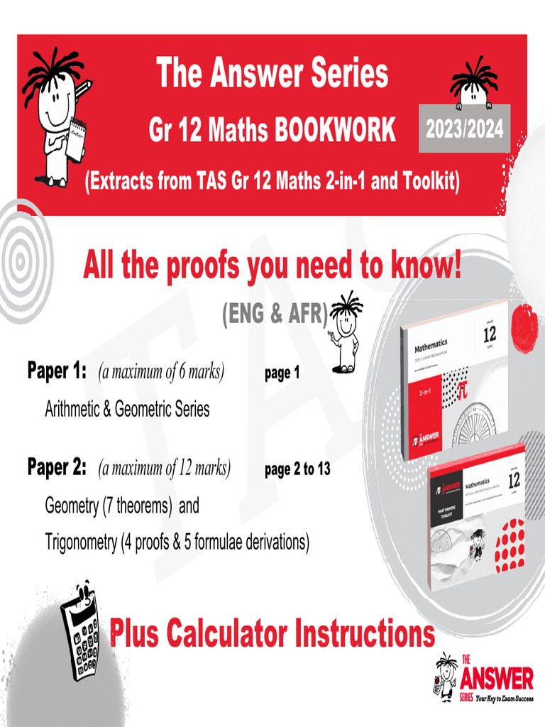 GR 12 Maths BOOKWORK - All The Proofs You Need To Know! | PDF | Circle ...