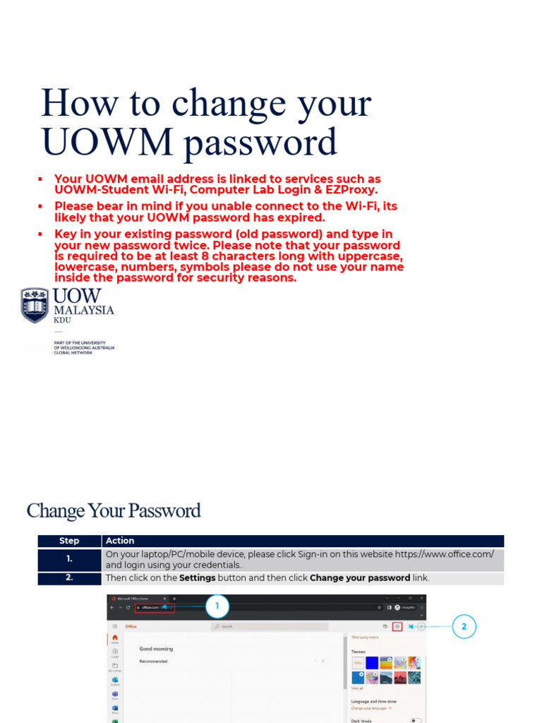 Student Password Reset Guide v1 | PDF | Password | Login