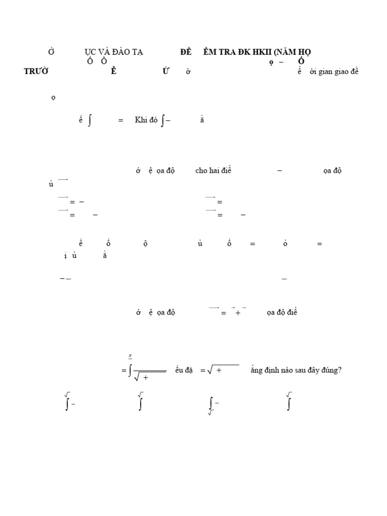 Đề Cuối Kỳ 2 THPT Nguyễn Công Trứ 2022-2023 | PDF