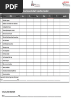 Diesel Generator Inspection Checklist | PDF | Technology & Engineering
