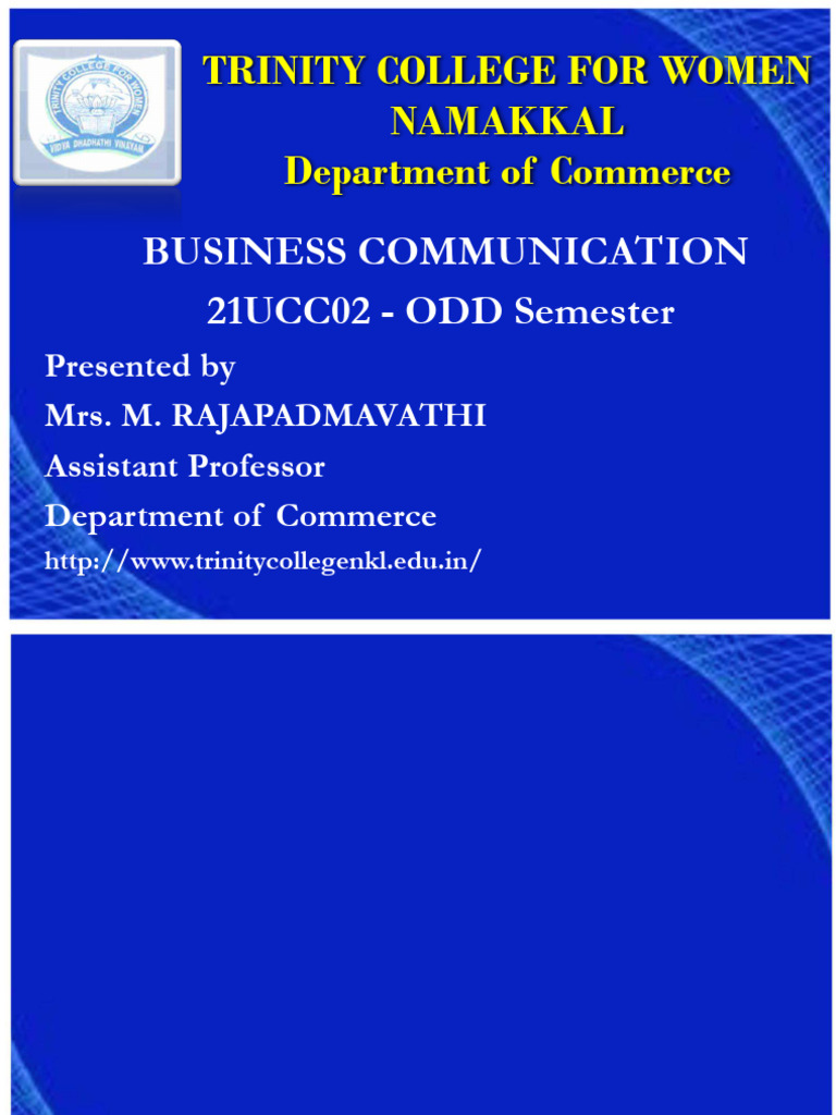 E Content PPT Business Communication Compressed | PDF | Board Of Directors | Corporations
