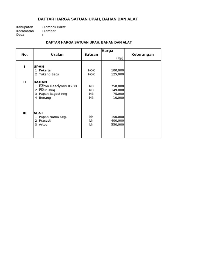 Rab Jalan Beton K200 | PDF