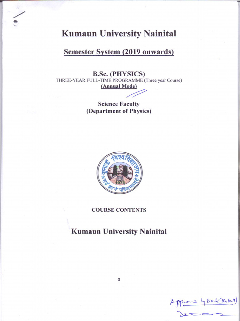 ? PHYSICS Syllabus Bac | PDF