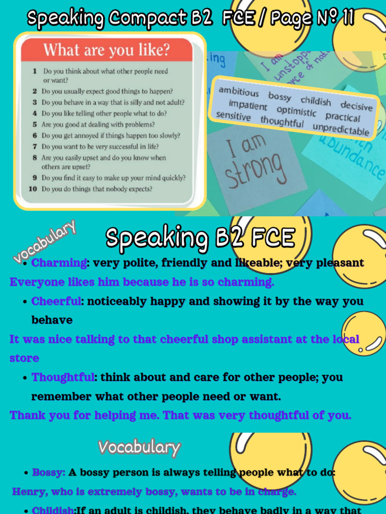 Conversation Lesson Fce B2 Teenagers Pdf