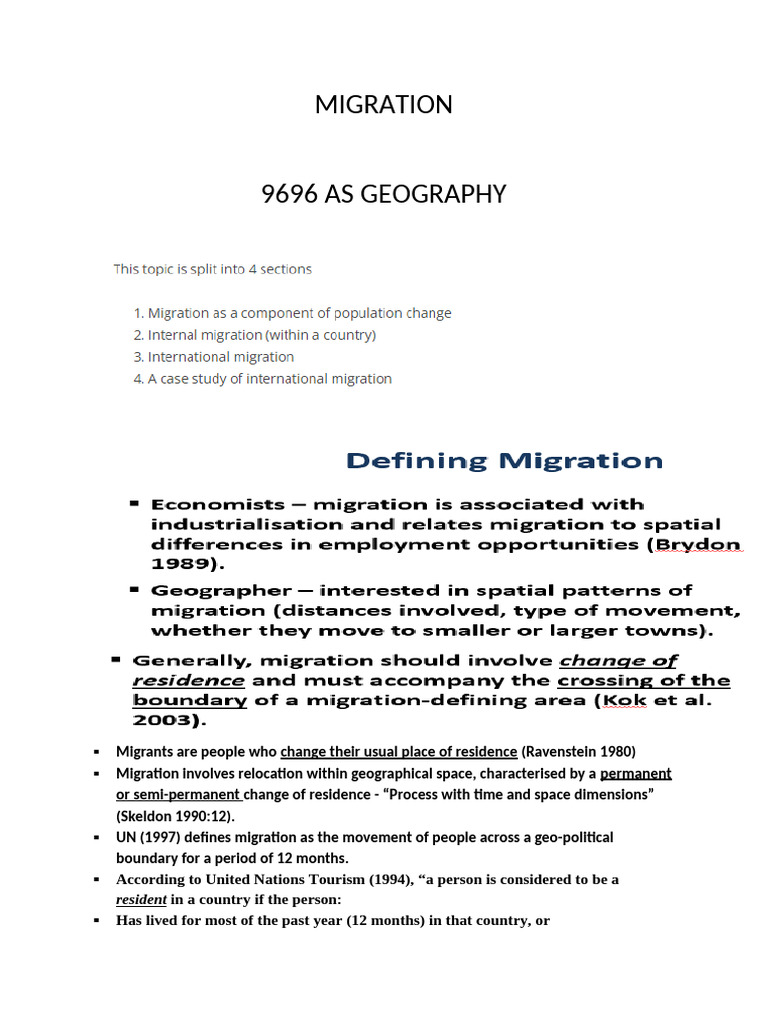 Understanding Migration: Types and Factors | PDF | Hutu | Tutsi