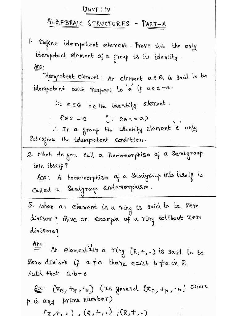 Unit 4 - Part A | PDF