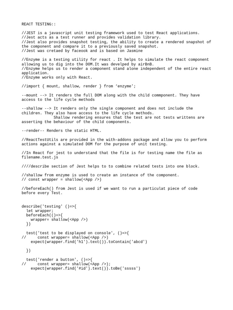 react practise questions | PDF | Document Object Model | Java Script react practise questions | PDF | Document Object Model | Java Script