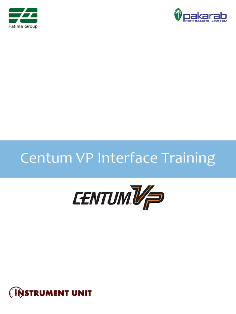 Yokogawa DCS Centum VP Interface Training | PDF | Graphical User ...