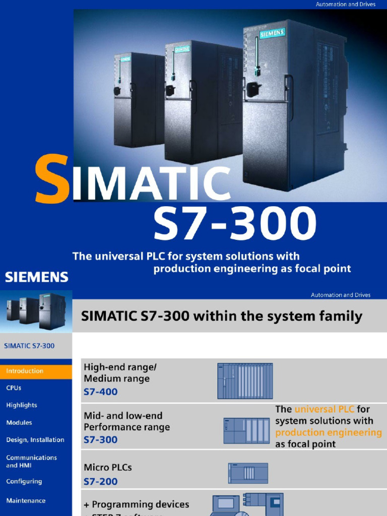 SIMATIC S7 300 | PDF