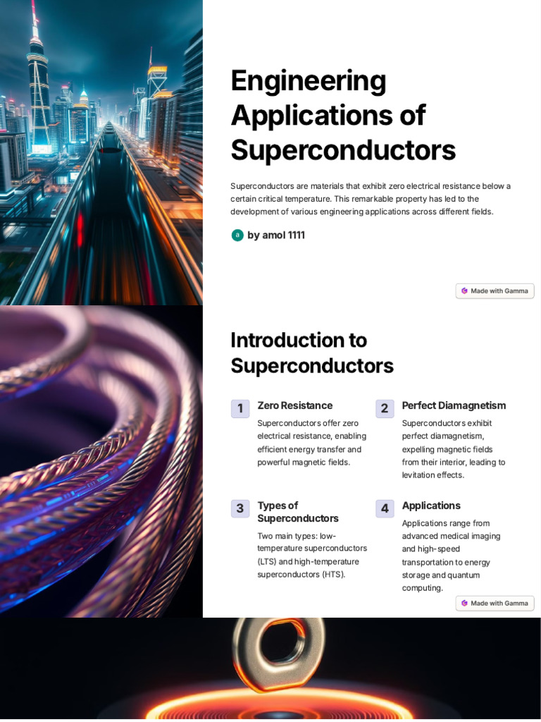 Engineering Applications of Superconductors | PDF | Superconductivity | High Temperature ...