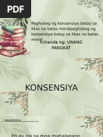 Kahulugan NG Konsensiya | PDF