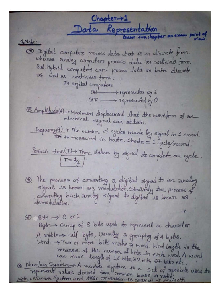 Data Representation | PDF
