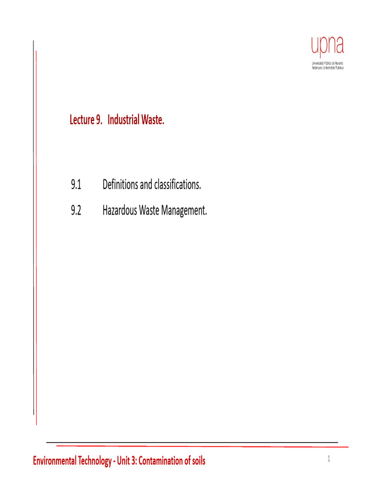 Industrial Waste and Hazardous Management | PDF | Waste | Hazardous Waste
