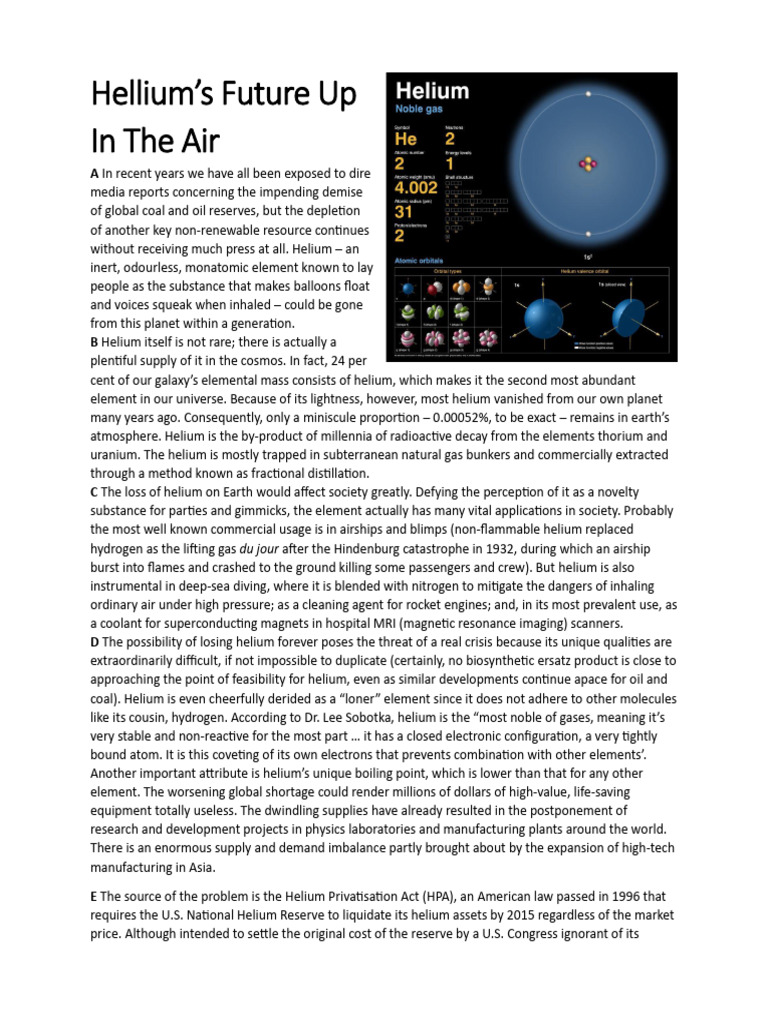 Hellium | PDF | Helium | Gases