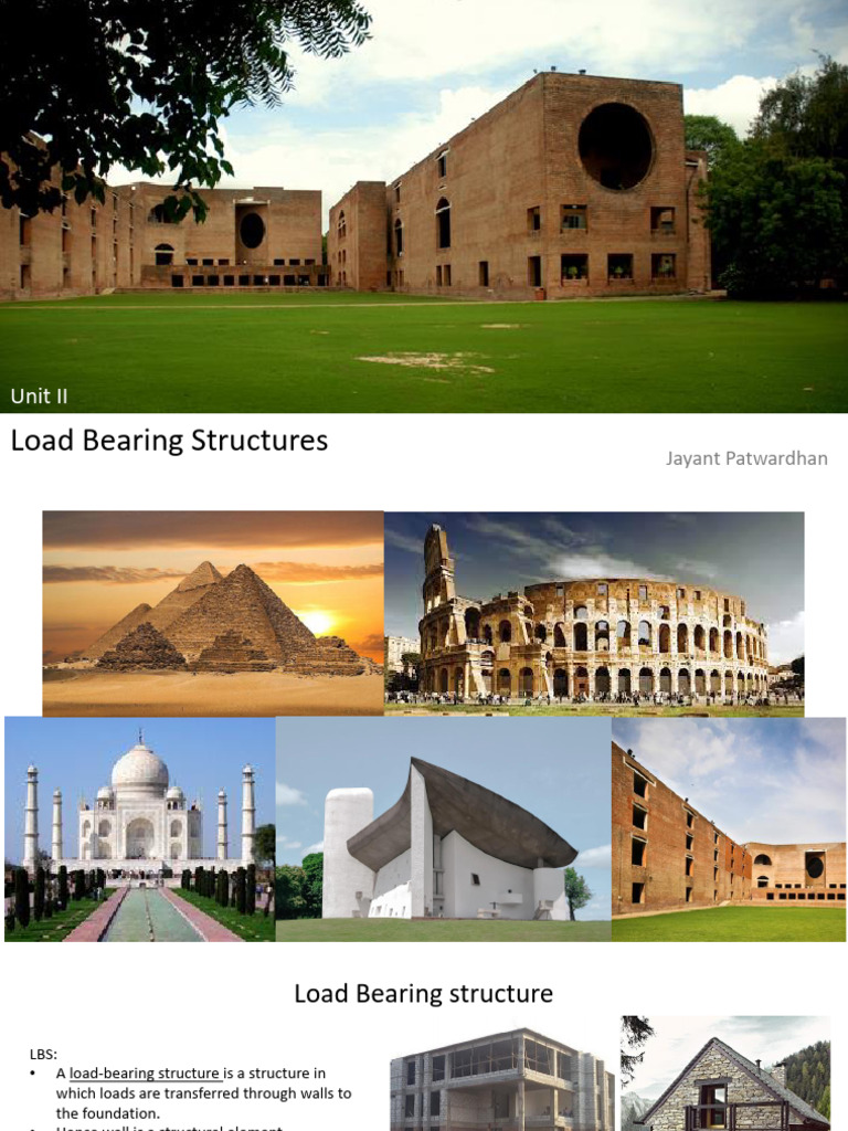 Load Bearing Structures Overview | PDF | Wall | Beam (Structure)