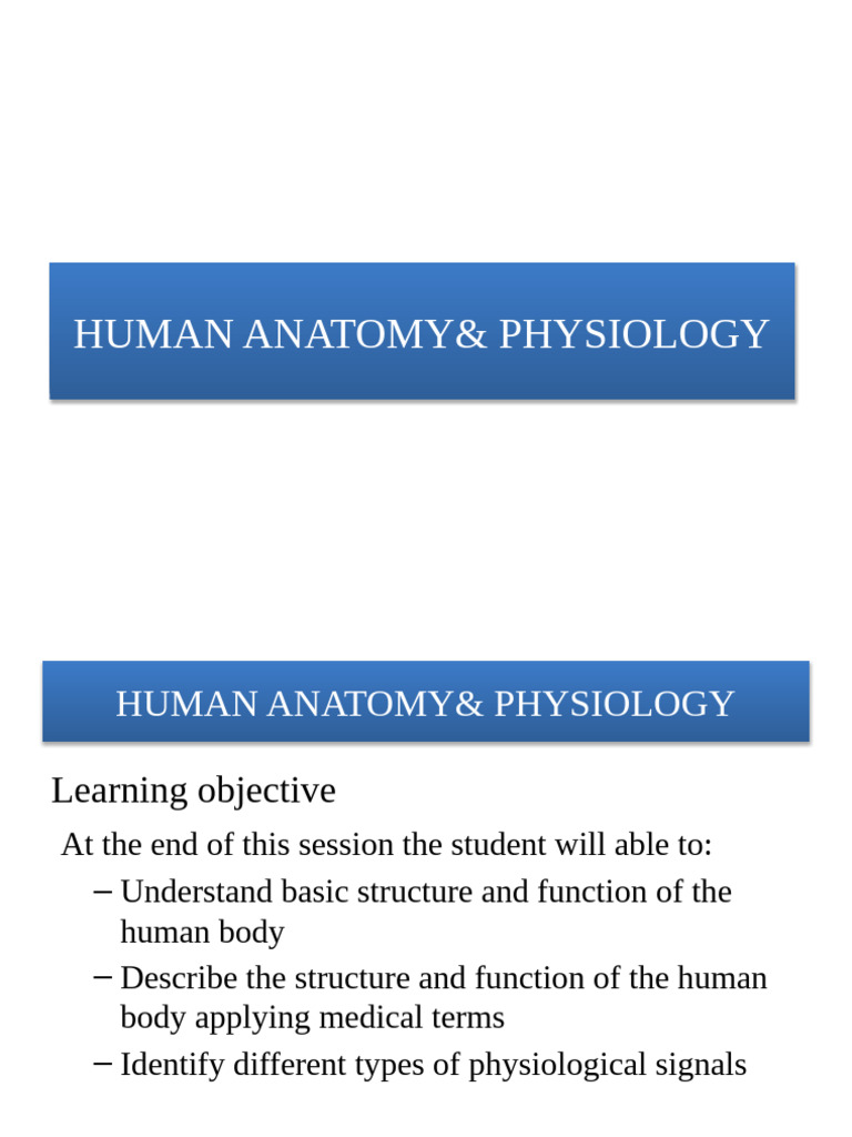 Lecture 01 Human Body Orientation and Cavity | PDF | Homeostasis ...