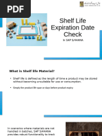Shelf Life Material Process (SLED) in SAP | PDF | Shelf Life | Computing