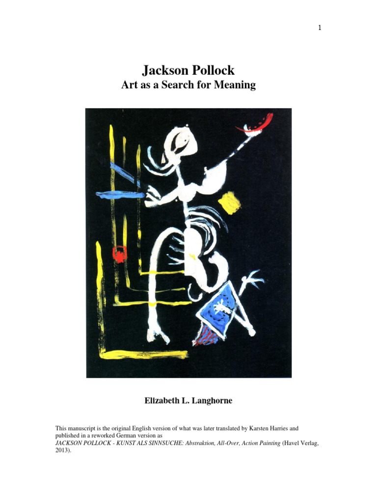 Jackson Pollock Art as a Search for Mean | PDF | Modernism | Cubism
