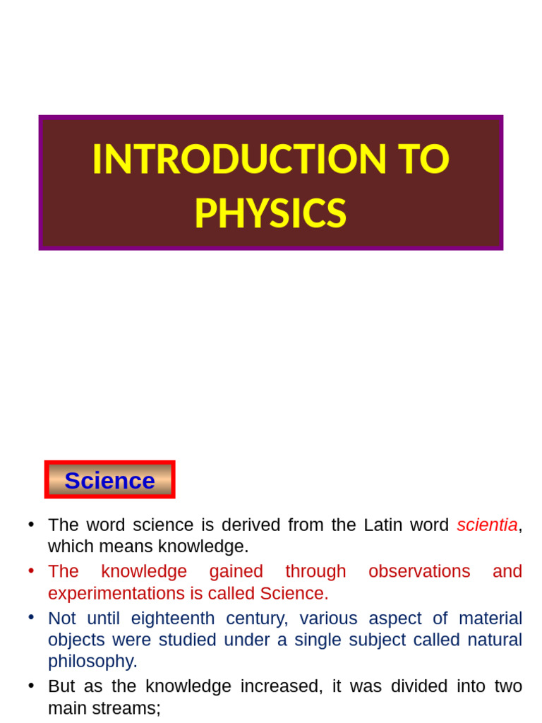 1. Intro to Phy & Physical Quantities | PDF | Euclidean Vector | Physics