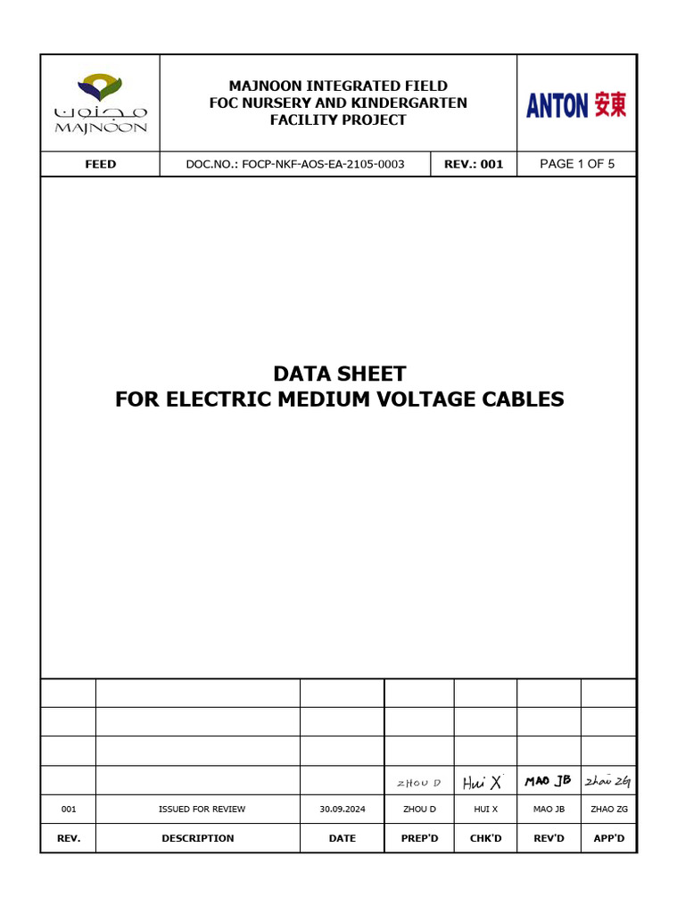 EA_FOCP-NKF-AOS-EA-2105-0003_001 DATA SHEET FOR ELECTRIC MEDIUM VOLTAGE ...