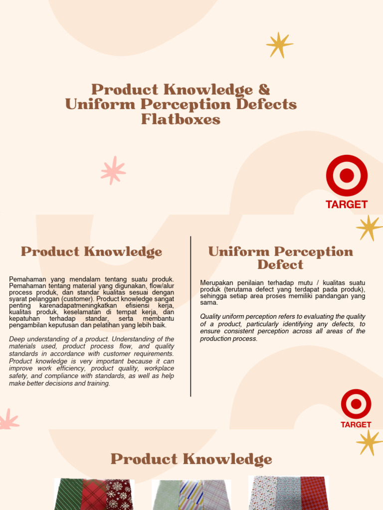 Roduct Knowledge & Uniform Perception Flatboxes - TARGET | PDF ...