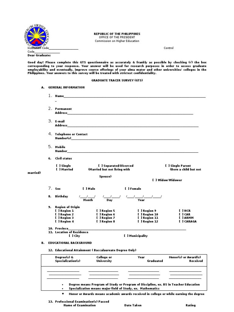 Graduate Tracer Study | PDF | Bachelor Of Science | Academic Degree
