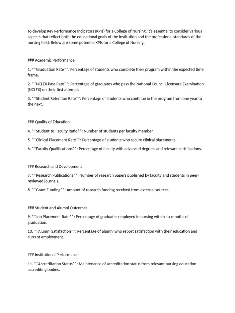 how kpi | PDF | Nursing | Performance Indicator