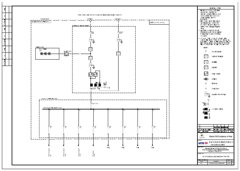 Ea - Focp-Nkf-Aos-Ea-2384-0002 - 001ac Ups Single Line Diagram For Pos | PDF