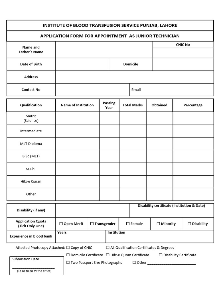 Job Form - 0 | PDF