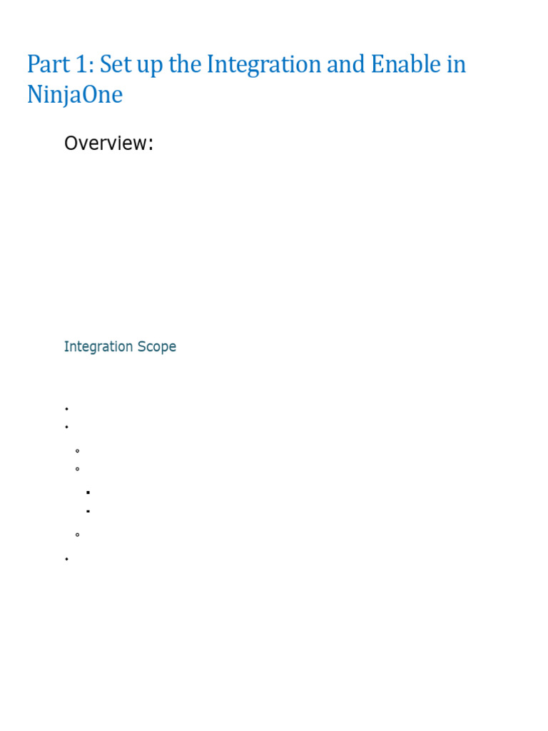 NinjaOne Integration Installation Guide | PDF | Icon (Computing ...