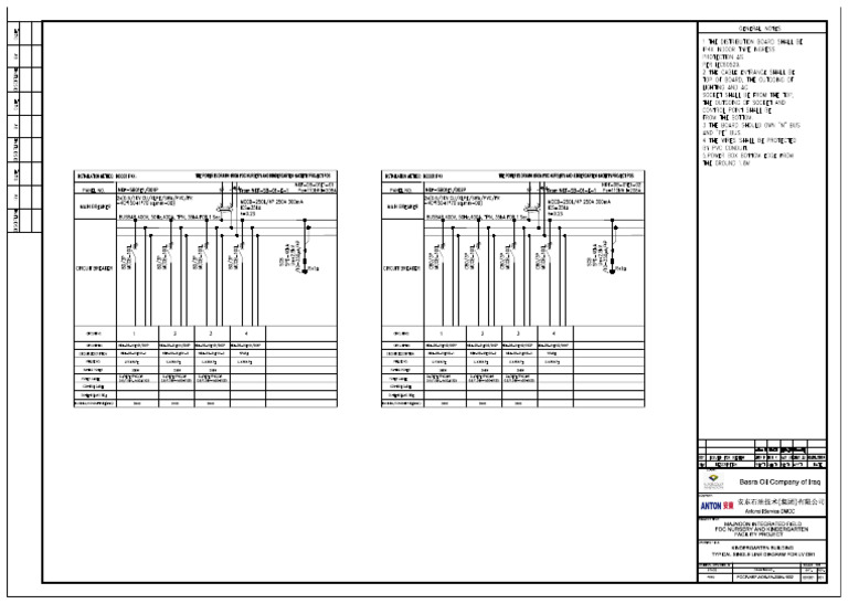 Ea - Focp-Nkf-Aos-Ea-2384-1002 - Kindergarten Buildingtypical Single Line Diagram For LV DB1 | PDF
