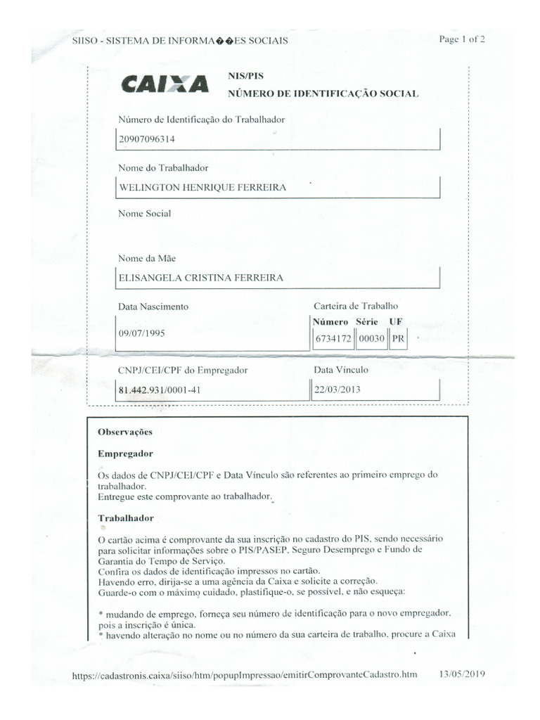 Extrato Pis | PDF