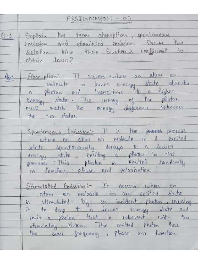 Physics Assignment 5 - ERP - 36004 | PDF