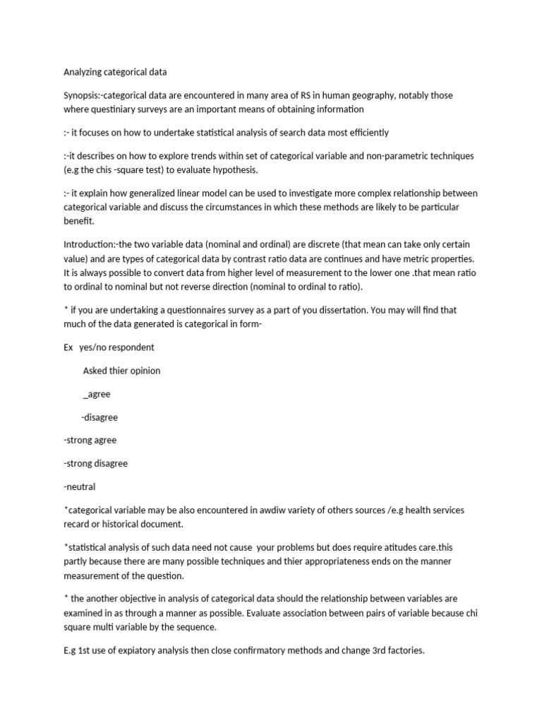 B | PDF | Categorical Variable | Statistics