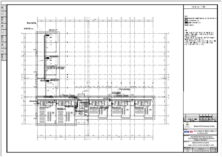 Ea - Focp-Nkf-Aos-Ea-4012-1002 - 001kindergarten Building Cable Route Layout For First Floor | PDF