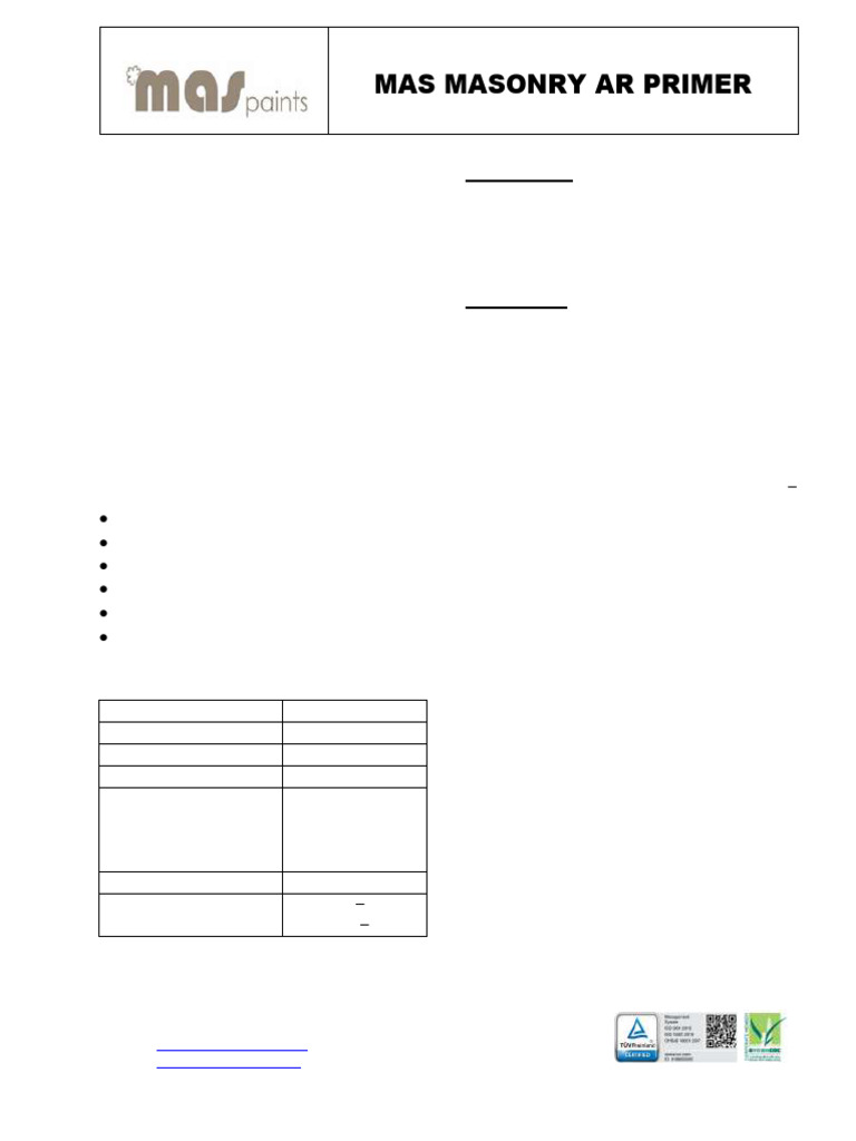 MAS Masonry AR Primer Overview | PDF | Concrete | Materials