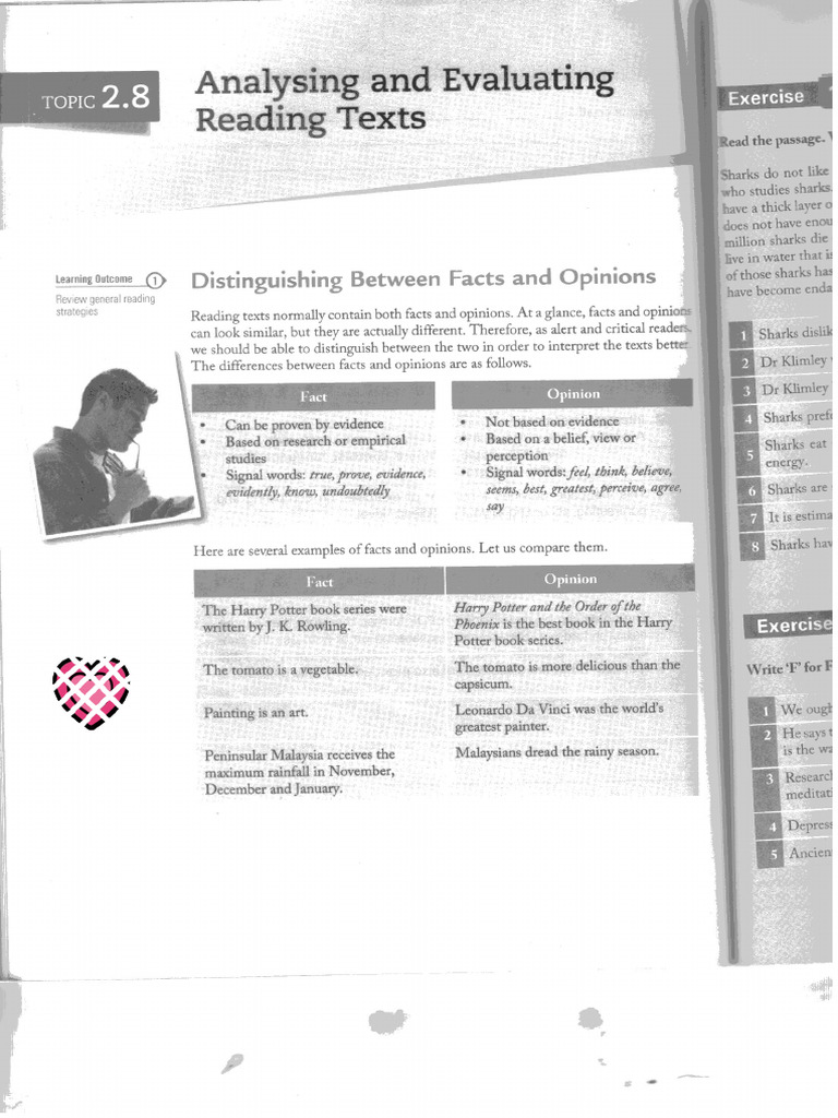 Analysing and Evaluating Reading Text | PDF