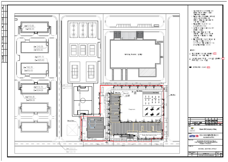 Ea - Focp-Nkf-Aos-Ea-4025-0001 - 001overall Lighting Layout | PDF
