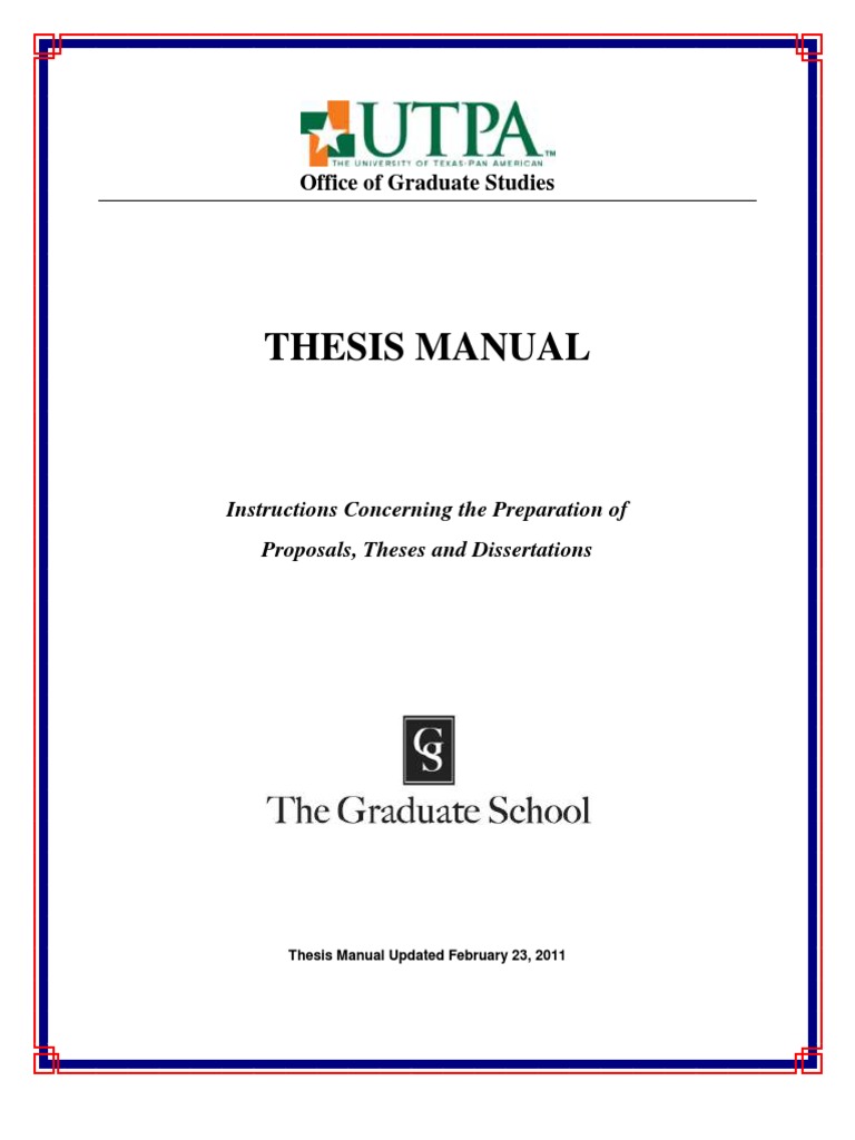 Thesis - Dissertation Guide | PDF | Thesis | Graduate School