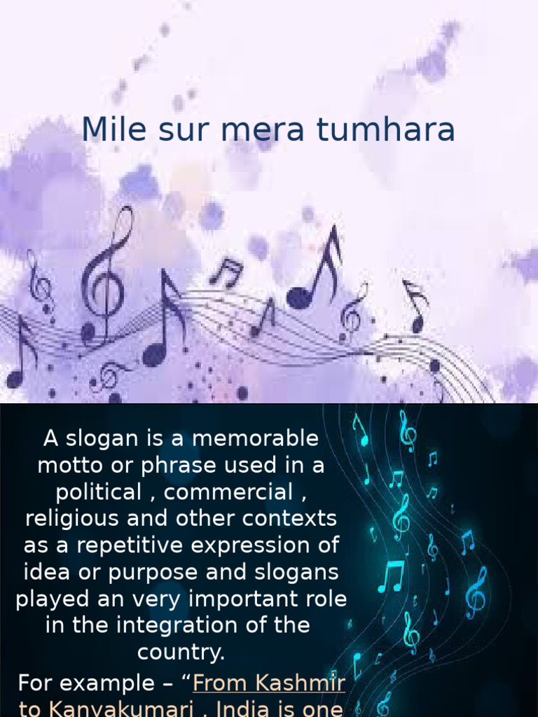 Celebrating Unity: Mile Sur Mera Tumhara | PDF