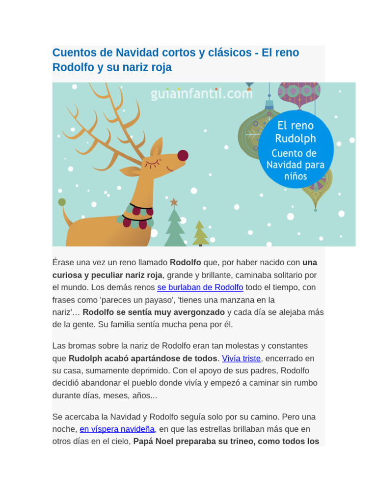 Cuentos de Navidad cortos y clásicos | PDF | Papá Noel | Navidad