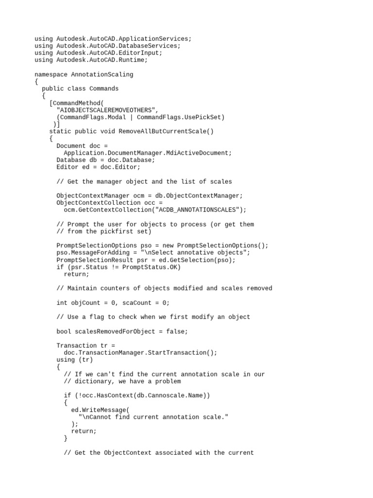 Delete All But Current Annotation Scale | PDF | Computer Programming | Computing