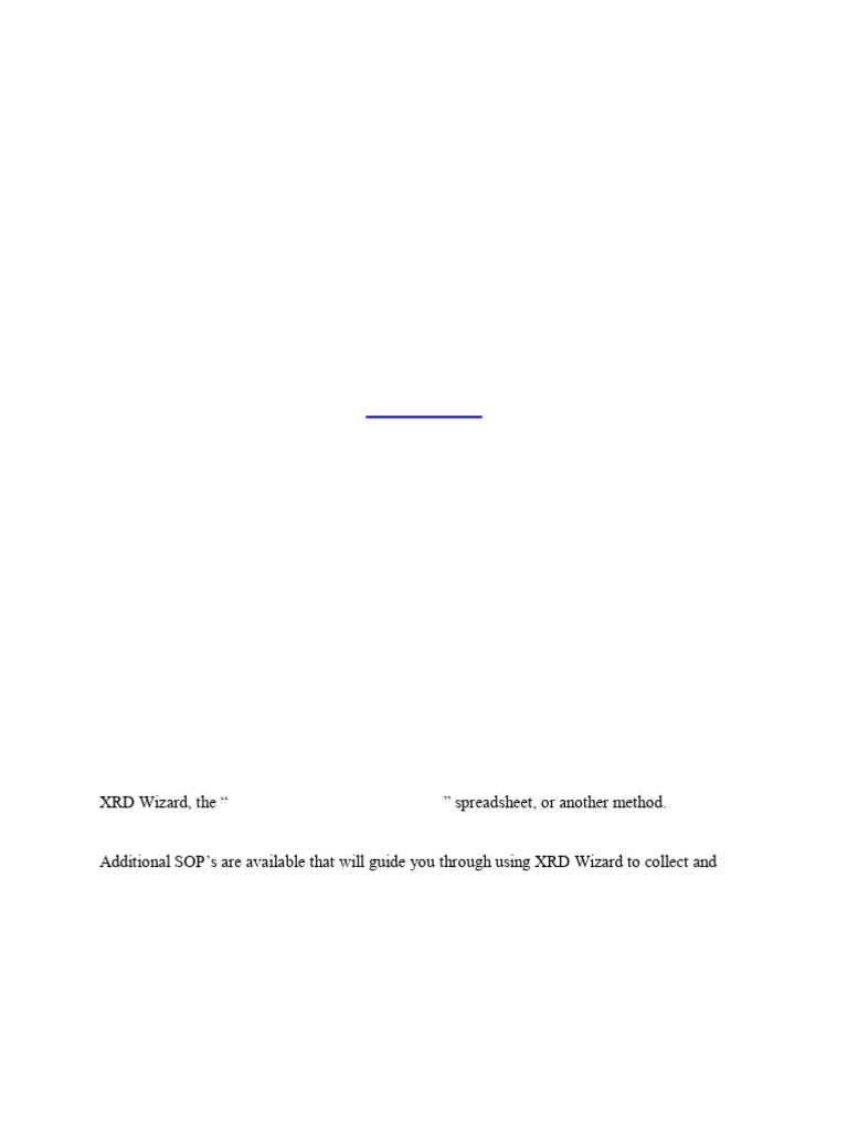 HRXRD Data Collection SOP Guide | PDF | X Ray Crystallography | Applied ...
